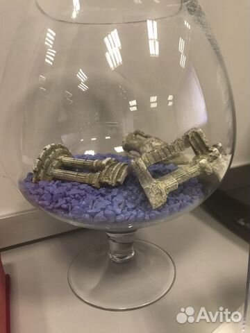 Аквариум рюмка для рыбки